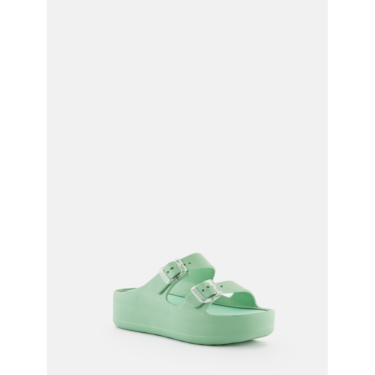 Lemon Jelly Vegan green sandals with buckles Fenix Menta - 10021798