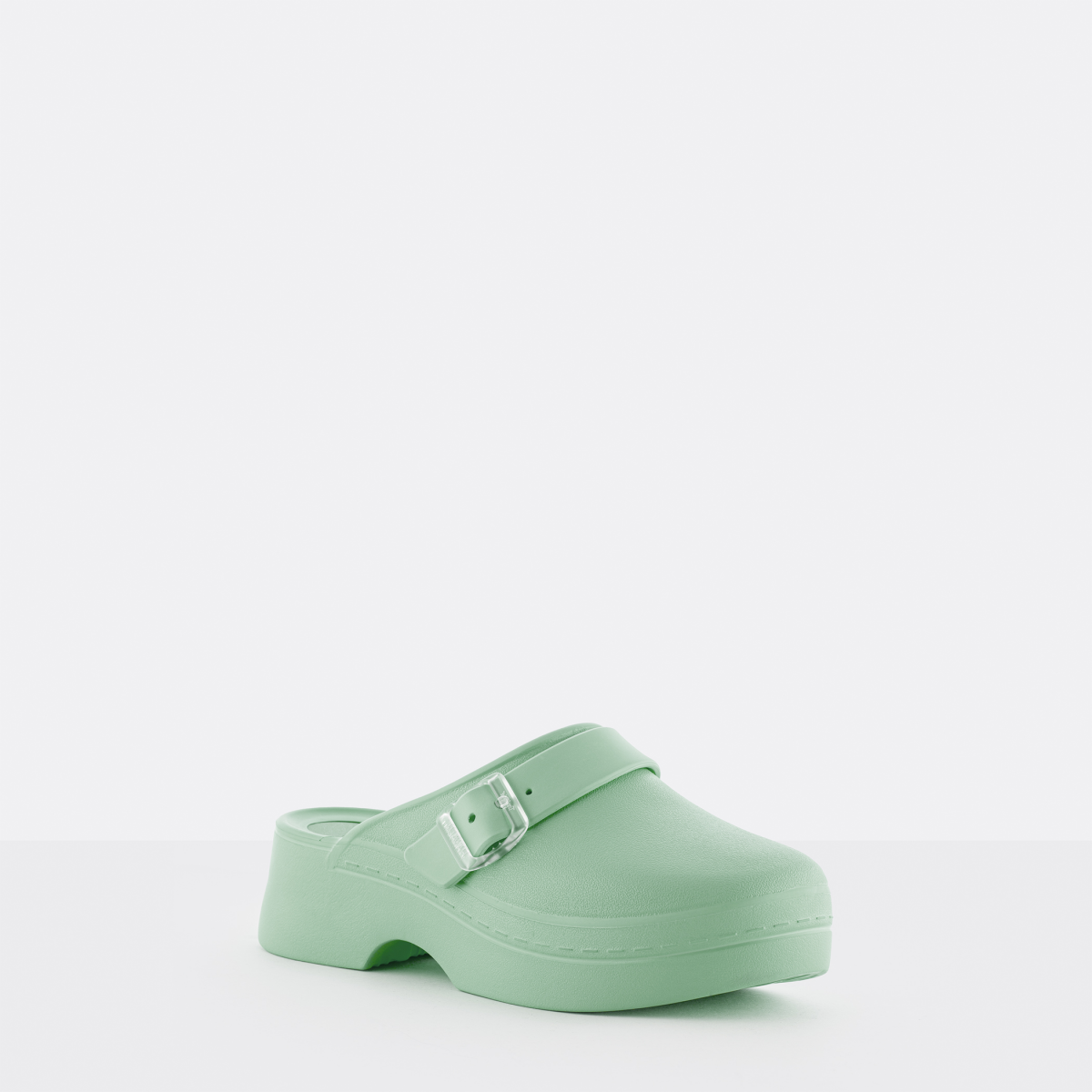 Lemon Jelly Vegan green mules Simona Menta - 10021793