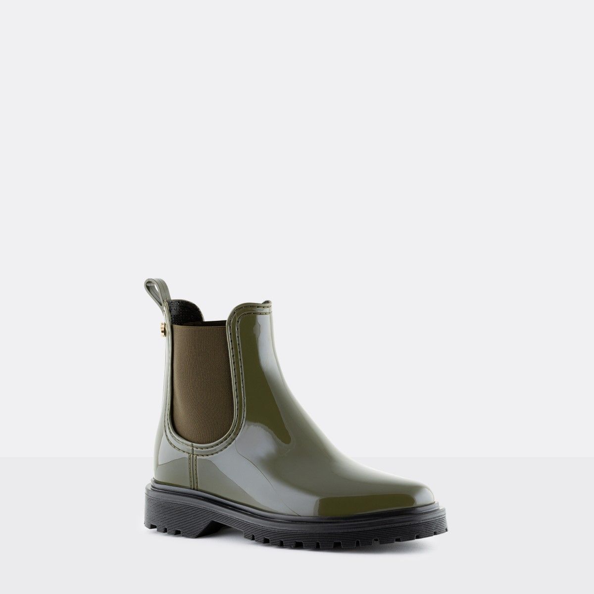 Lemon Jelly Women's Vegan Military Green Ankle Boots BLOCK 18