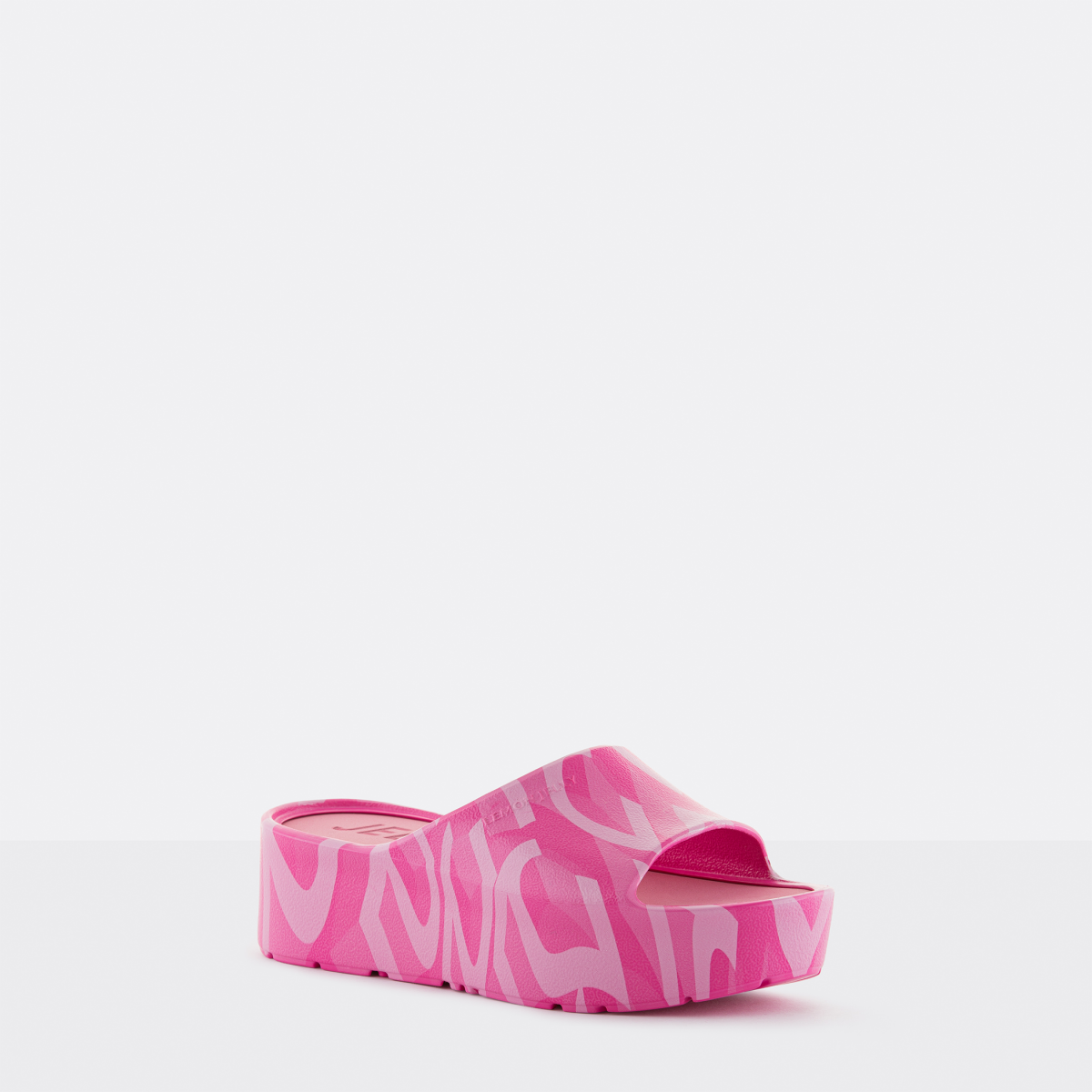 Lemon Jelly Women Slides | Vegan Pink Platform Slides ASTERIA 02 - 10020768